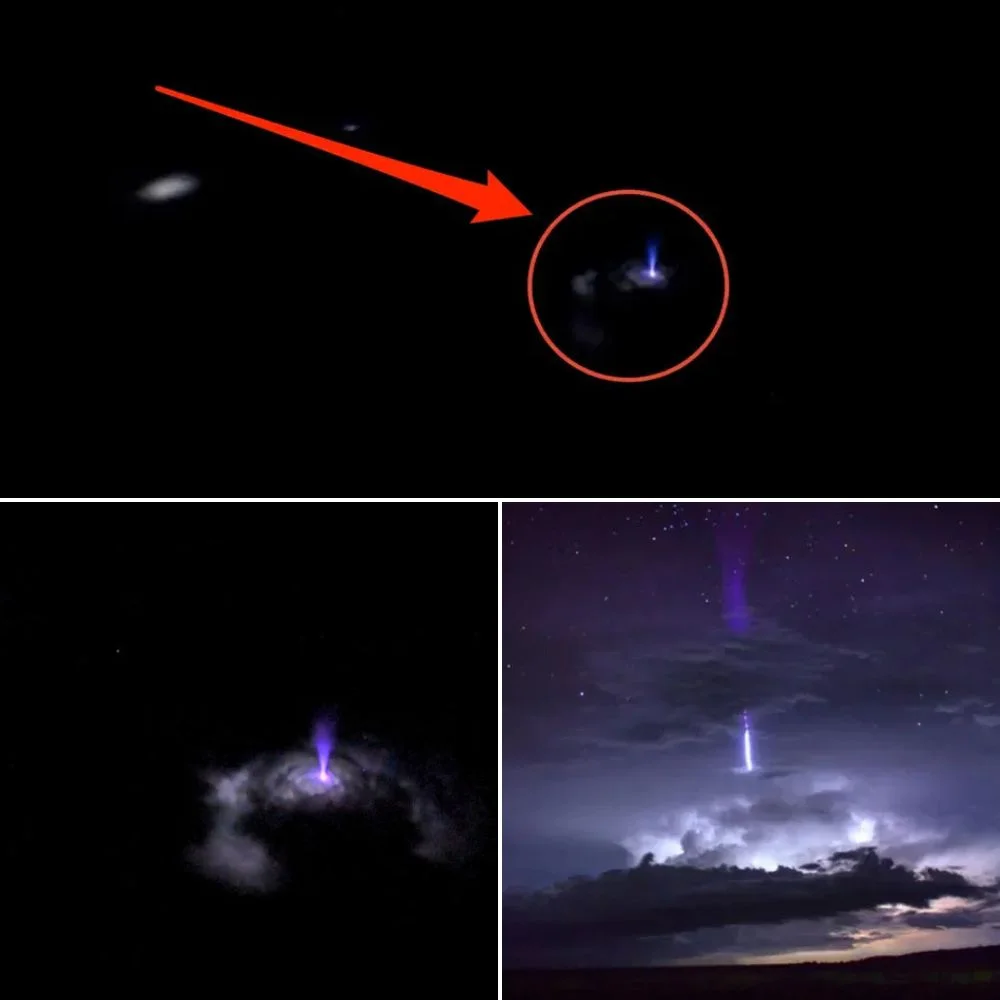 From the silence of space, the ISS captured a rare ‘Blue Jet’ lightning ...