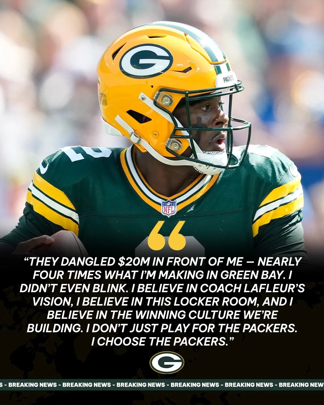 BREAKING NEWS: Packers Backup QB Turns Down $20M Offer from Bengals ...